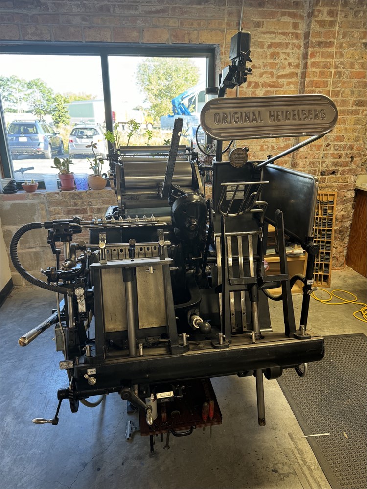 UW SWAP Online Auction - Original Heidelberg Platen Press (UW-Madison)