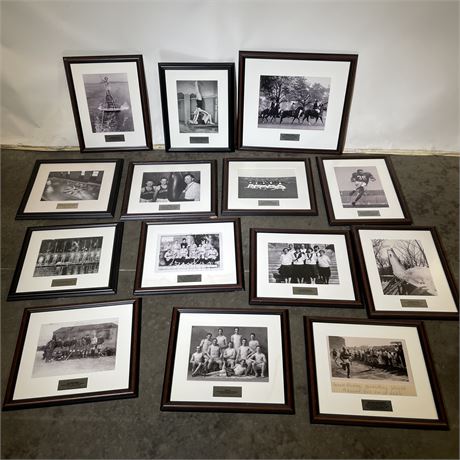 UW SWAP Online Auction - Lot of 14 Framed Sport Photos (7E)