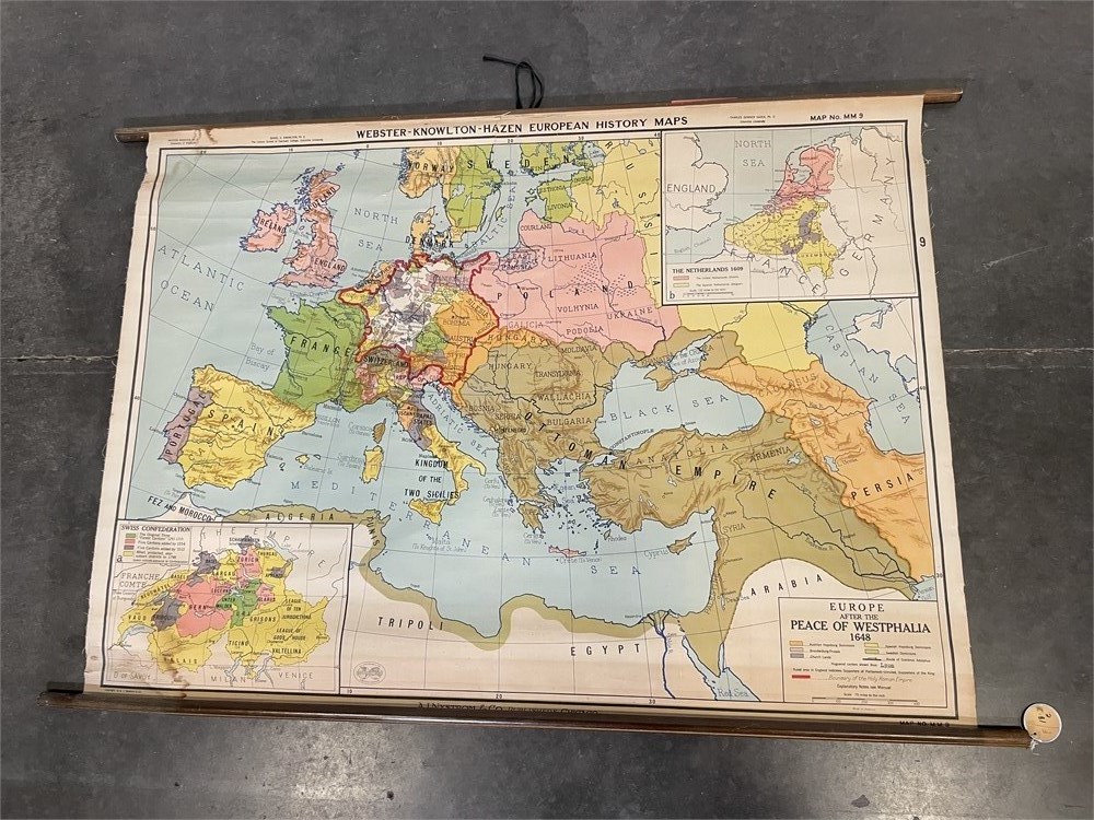 UW SWAP Online Auction - Vintage Map of Europe After The Peace of ...