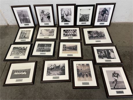 UW SWAP Online Auction - Lot of 17 Framed Sports Photos (7D)