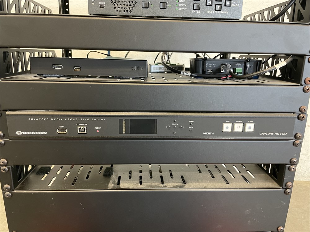 UW SWAP Online Auction - Electronics Rack with AV Components (B11)