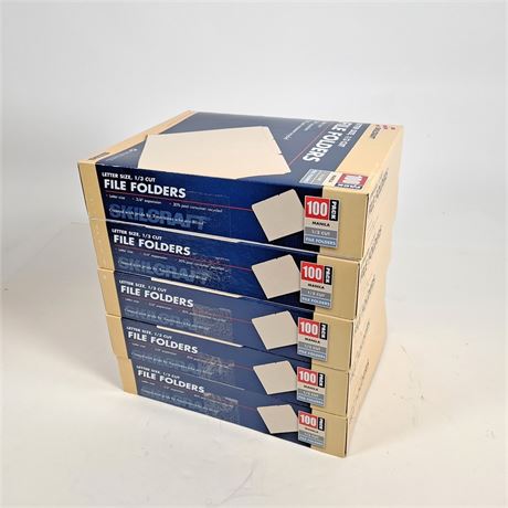 UW SWAP Online Auction - Lot of 500 File Folders